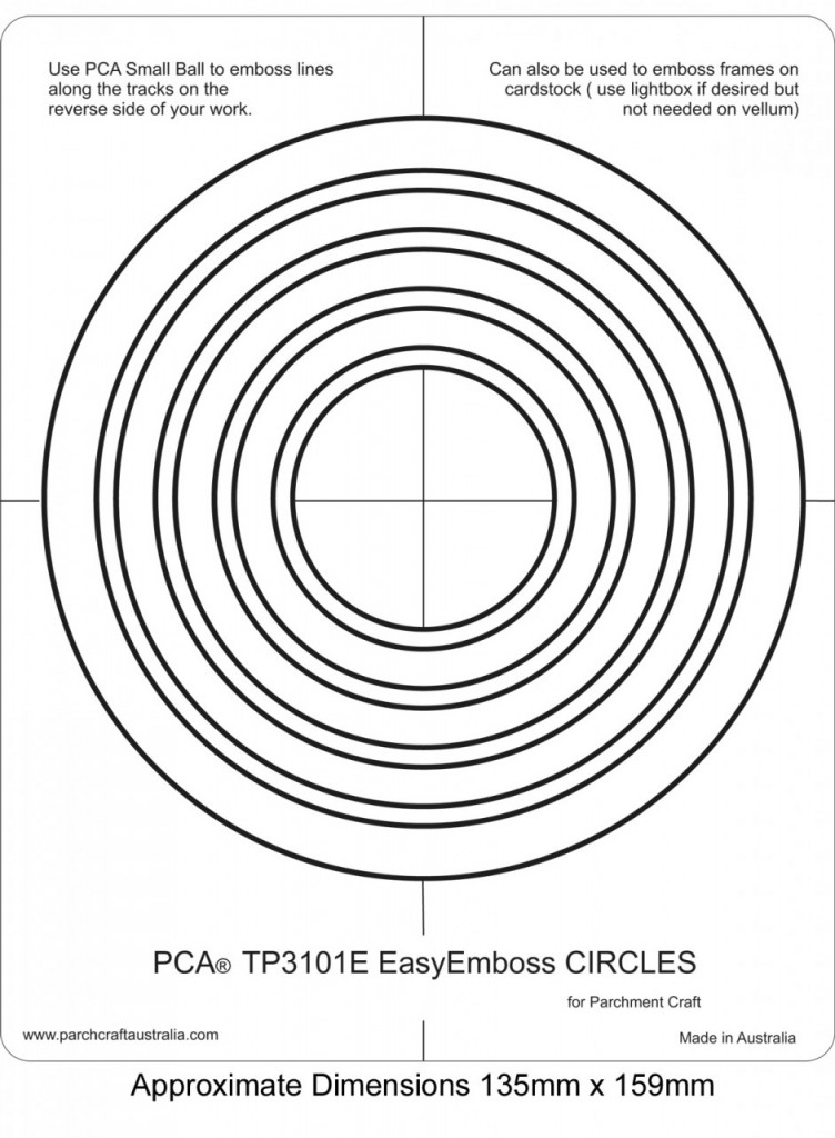 TP3101E EMBOSSING Easy Circles - Parchment Worldwide