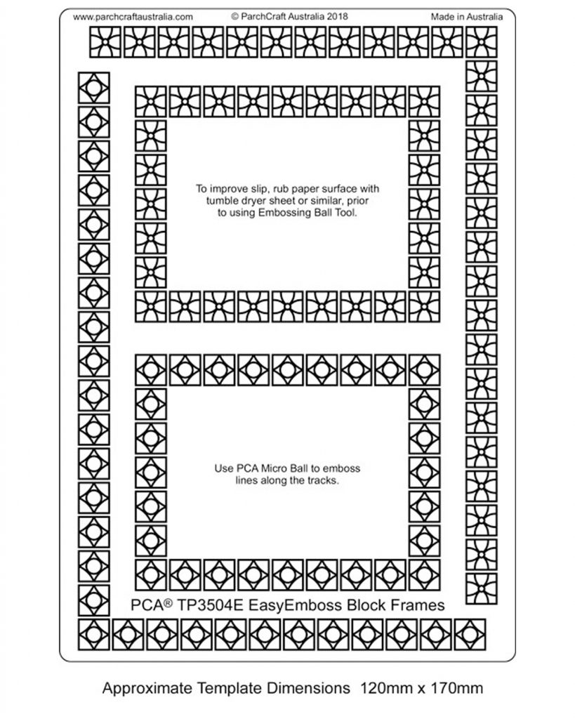 TP3504E EasyEmboss Block Frames and Borders - Parchment Worldwide